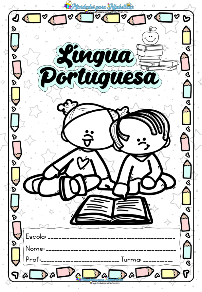 10 Capas de Cadernos Escolares para Imprimir